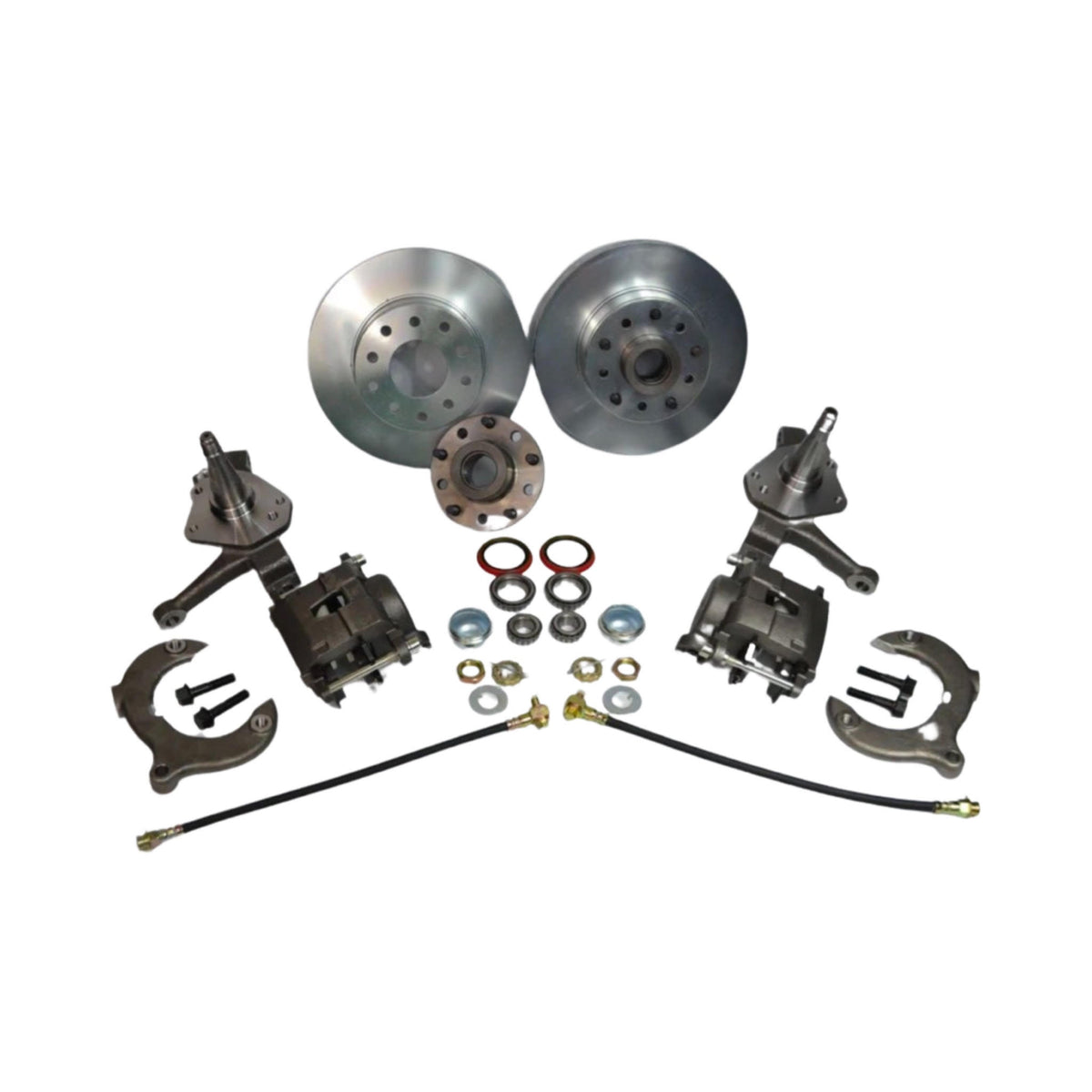 Mustang II Front Brake Kit 11" Rotors Dual 5X4.5" 5X4.75" Bolt Pattern