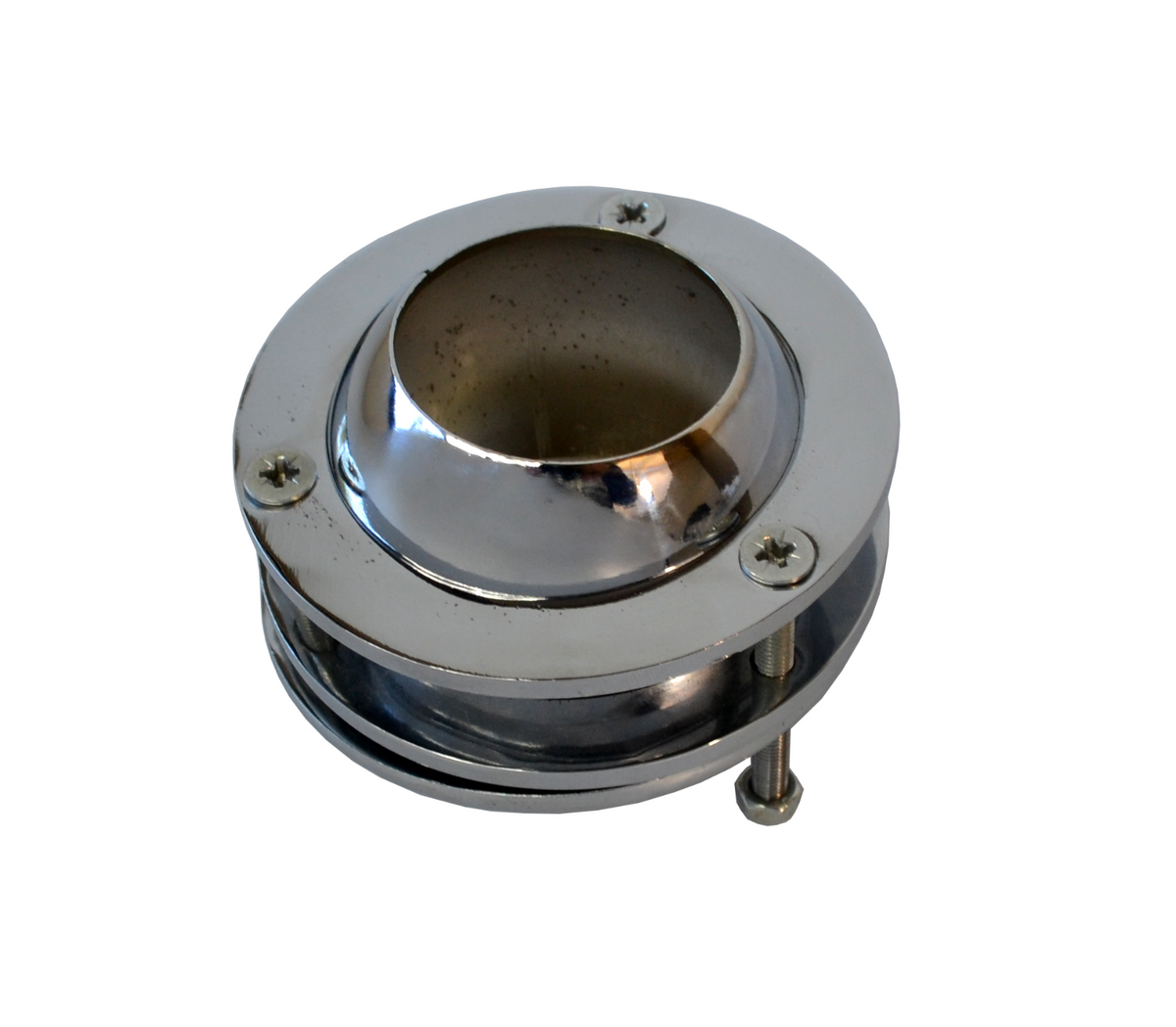 Universal 2" Swivel Base Floor Mount For Steering Column Chrome