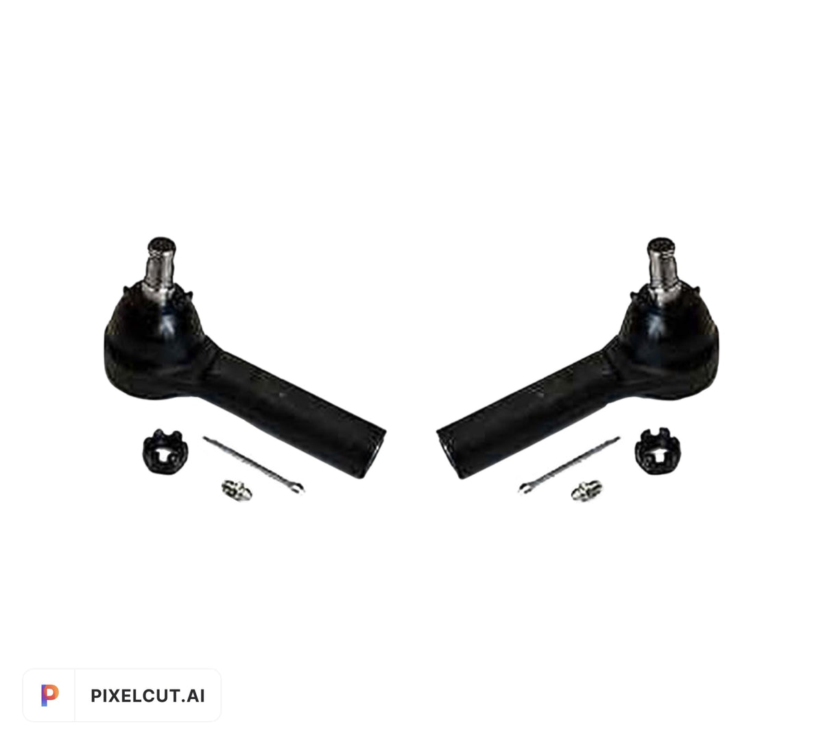 2 Outer 4.5" Extended Tie Rod Ends Mustang II 2 Manual Or Power Steeri
